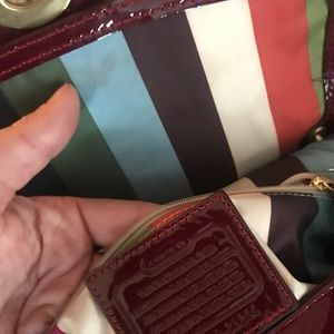 Coach | Bags | Authentic Coach Purse Red Shiny Color | Poshmark